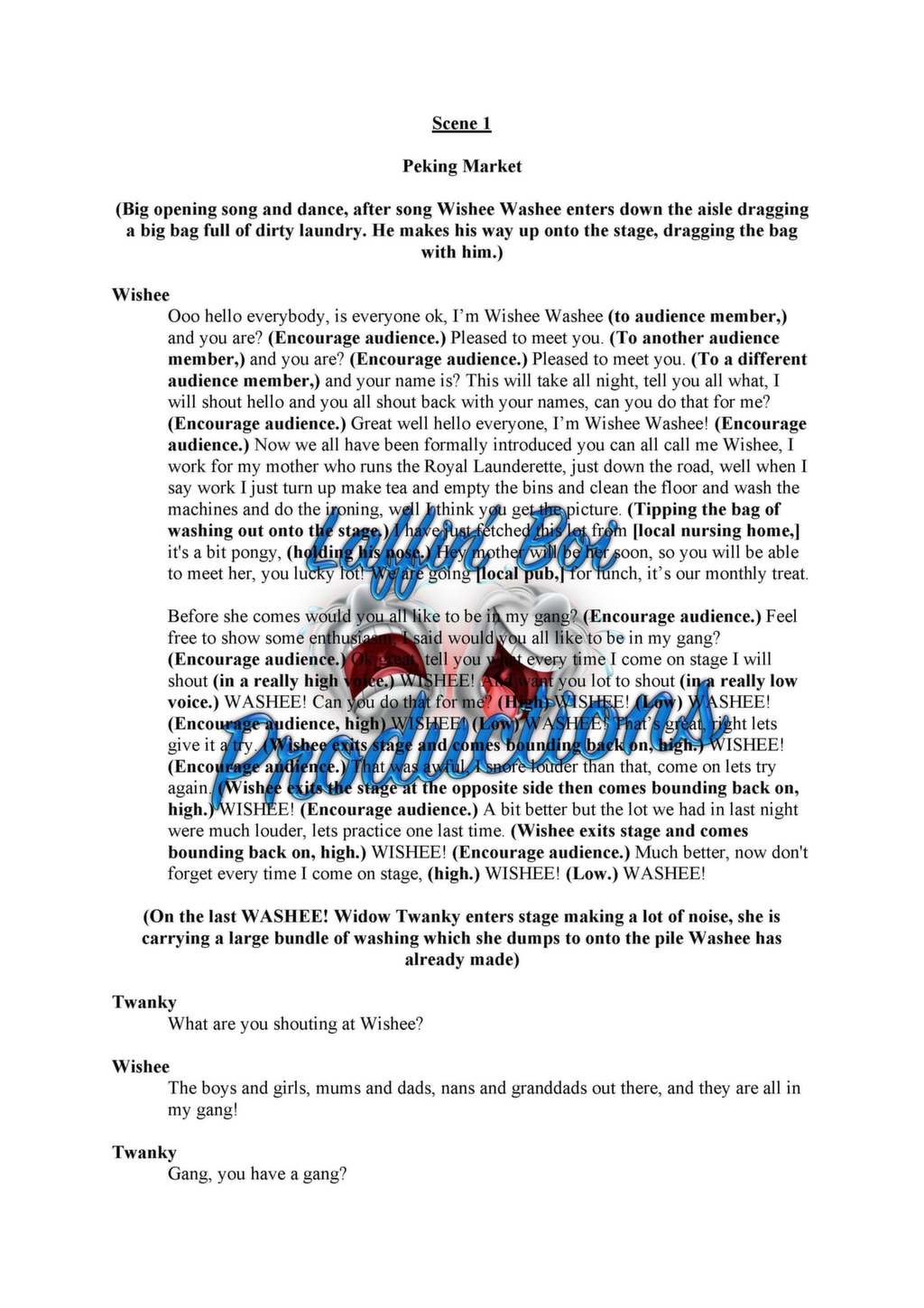 Aladdin » Family Pantomime Script » Laffin' Boi