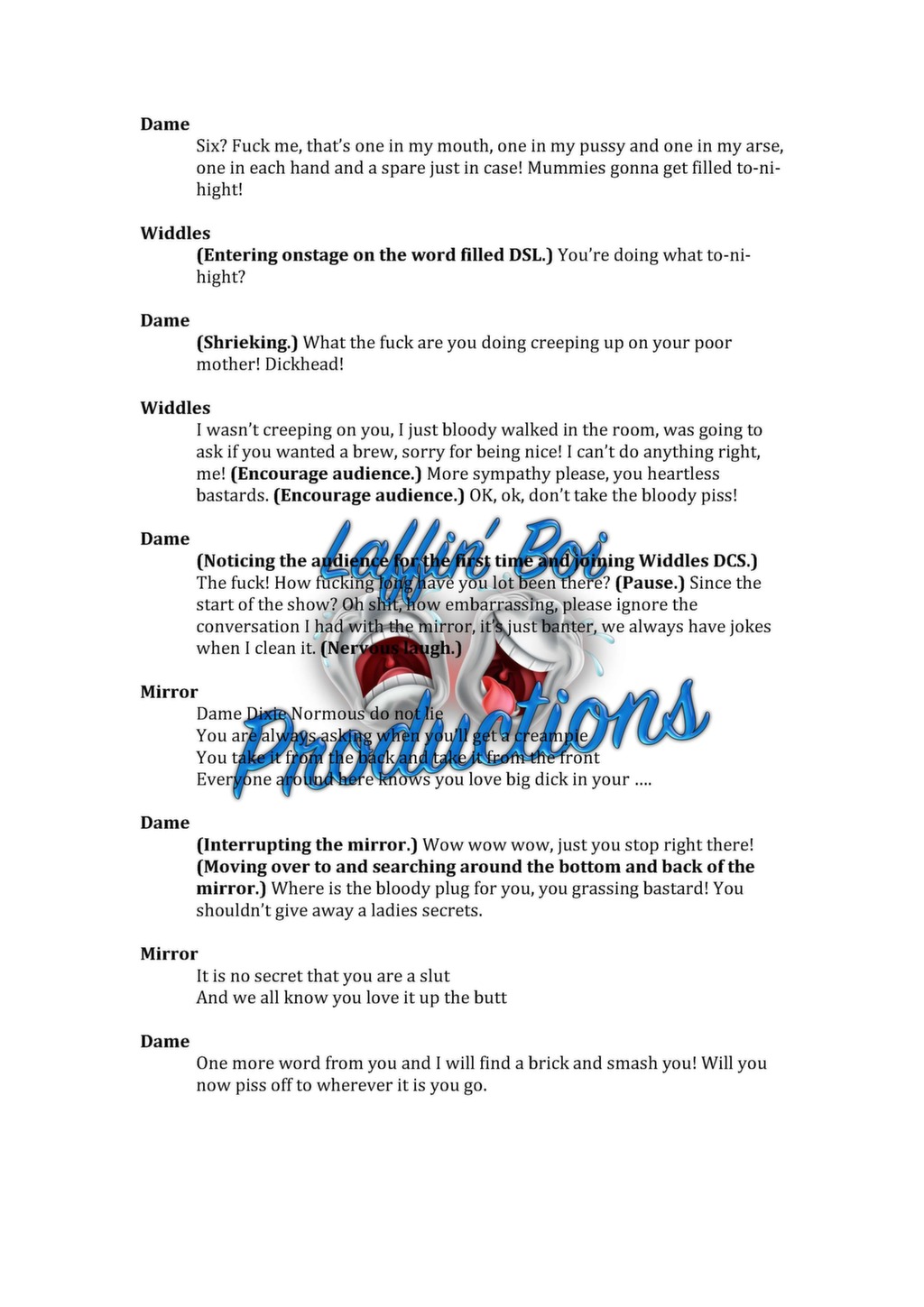 Snow White An Adult Pantomime Script » Laffin' Boi